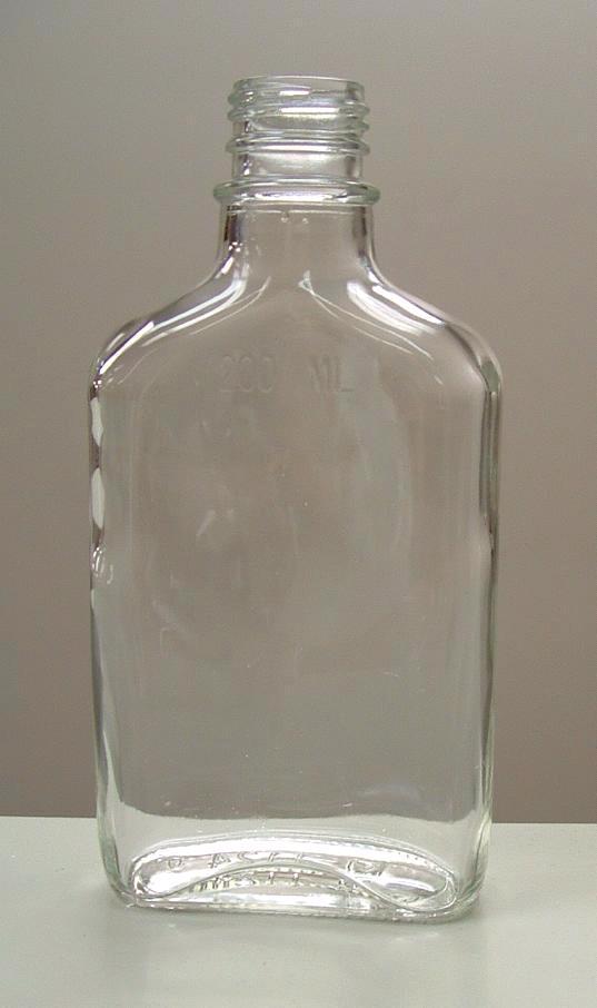 200 ML FLINT GLASS FLASK 28MM CT FINISH Scotzin Brothers 200 ML FLINT GLASS FLASK 28MM CT FINISH Scotzin Brothers